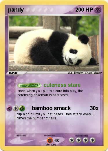 Pokémon pandy 17 17 - cuteness stare - My Pokemon Card