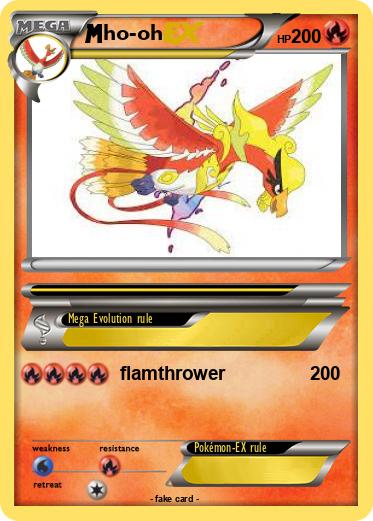 Pokémon ho oh 3192 3192 - flamthrower - My Pokemon Card