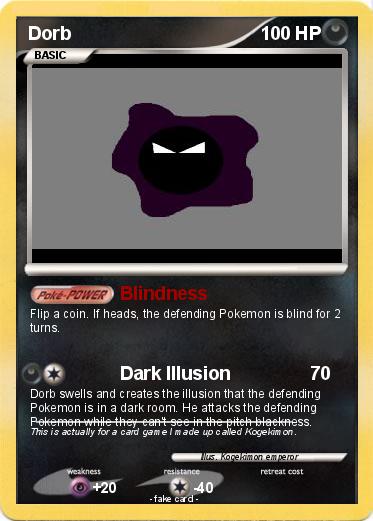 Pokémon Dorb - Blindness - My Pokemon Card