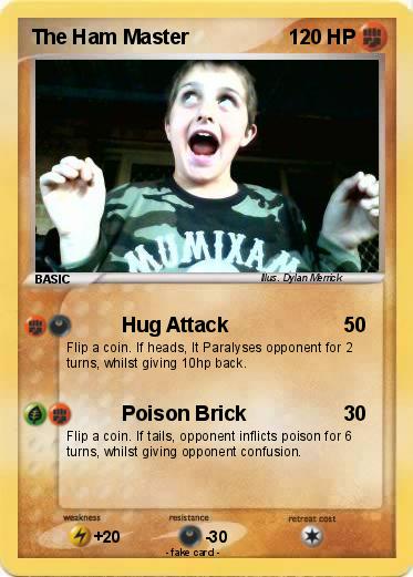 Pokémon The Ham Master - Hug Attack - My Pokemon Card
