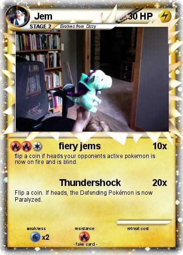 Pokémon Jem 15 15 - fiery jems - My Pokemon Card